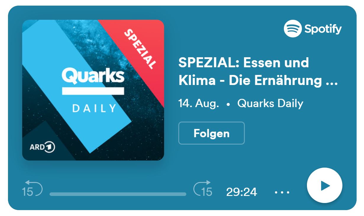 food4future.de | 2021-08-14 Quarks Daily Spezial Folge 7: Essen und ...